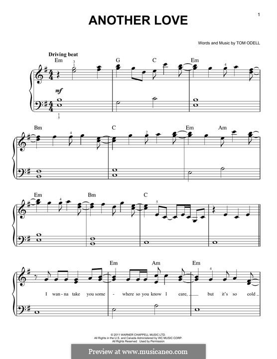 Another Love von T. Odell - Noten auf MusicaNeo