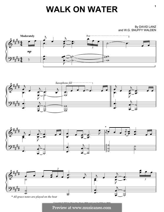 Walk On Water von D. Lanz - Noten auf MusicaNeo