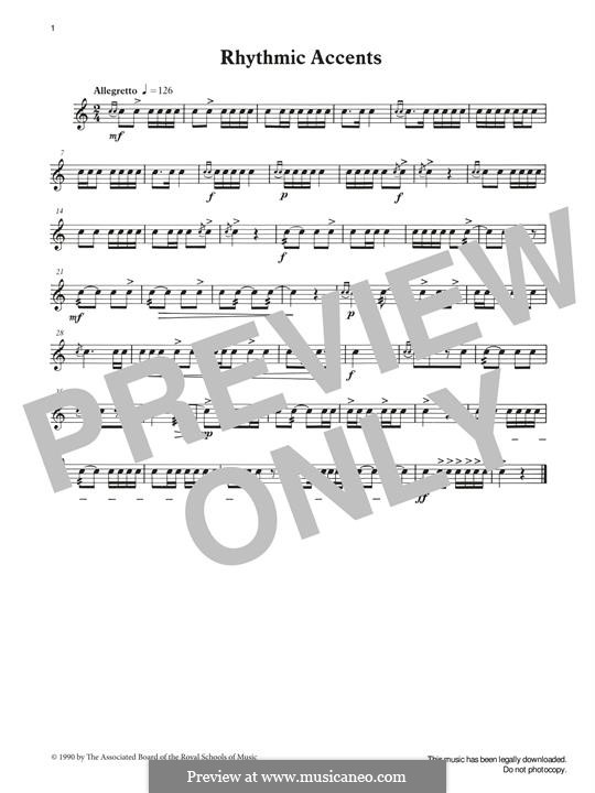 Rhythmic Accents von I. Wright - Noten auf MusicaNeo