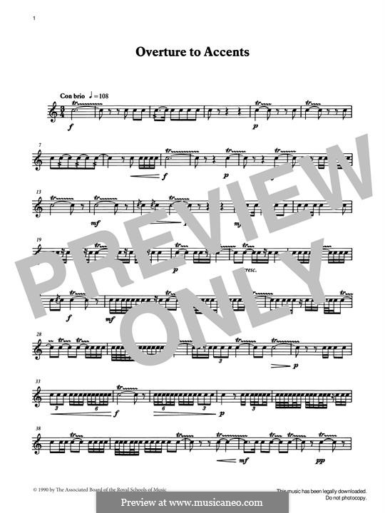 Overture to Accents von I. Wright - Noten auf MusicaNeo
