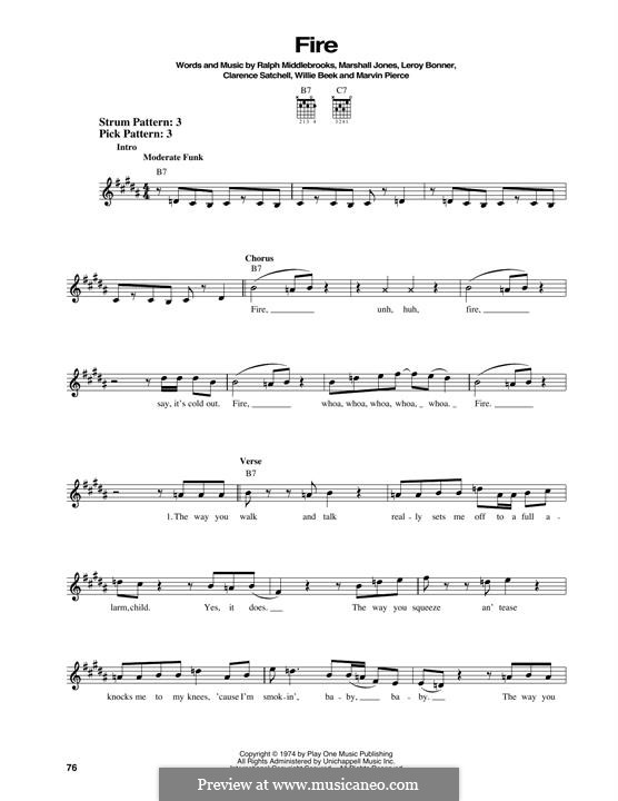 Fire (The Ohio Players) von C. Satchell, L. Bonner, M.E. Jones, M.R ...