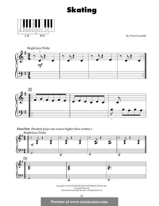 Skating (from A Charlie Brown Christmas) von V. Guaraldi auf MusicaNeo