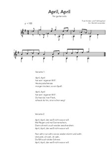 April, April von folklore - Noten auf MusicaNeo