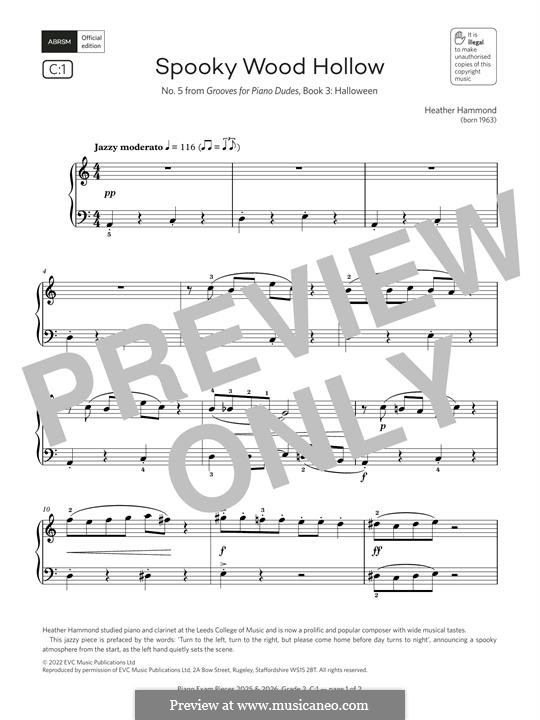 Spooky Wood Hollow von H. Hammond - Noten auf MusicaNeo