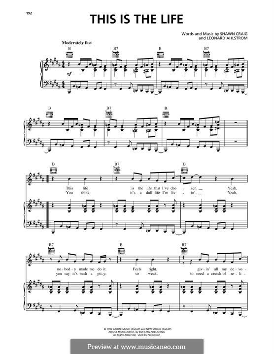 This Is The Life (Phillips, Craig & Dean) von L. Ahlstrom auf MusicaNeo