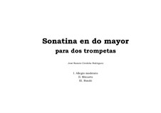 Sonatine in C-Dur für zwei Trompeten von J.R. Córdoba Rodríguez auf ...