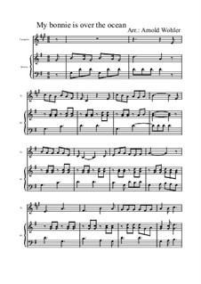 My Bonnie is over the Ocean von folklore - Noten auf MusicaNeo