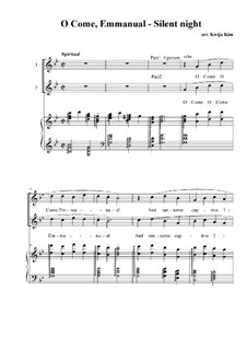 O Come, Emmanuel - Silent night von T. Helmore - Noten auf MusicaNeo