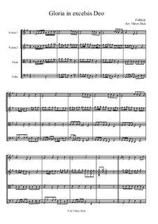 Gloria in Excelsis Deo von folklore - Noten auf MusicaNeo