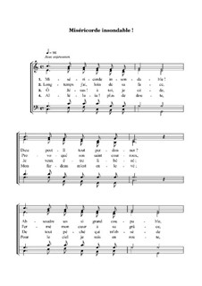 Miséricorde insondable von Unknown (works before 1850) auf MusicaNeo