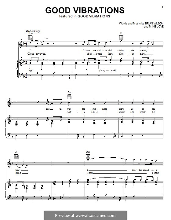 Good Vibrations (The Beach Boys) von B. Wilson, M. Love auf MusicaNeo