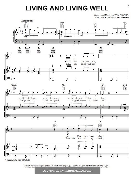 Living and Living Well (George Strait) von M. Nesler, T. Shapiro, T ...