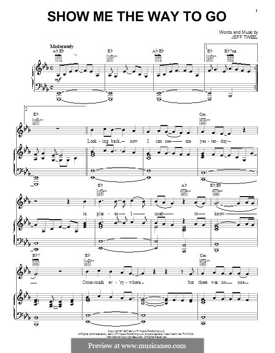 Show Me the Way to Go (Oak Ridge Boys) von J. Tweel - Noten auf MusicaNeo