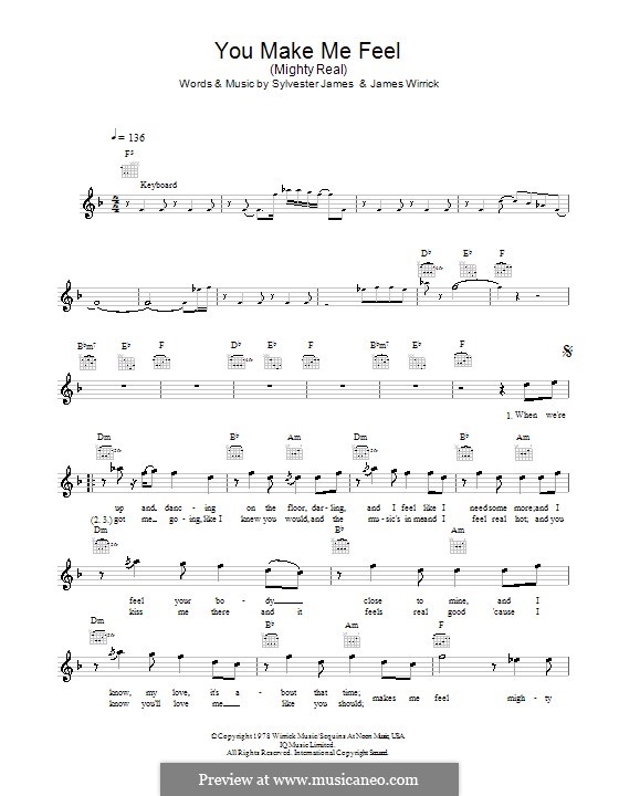 You Make Me Feel (Mighty Real) von J. Wirrick, S. James auf MusicaNeo