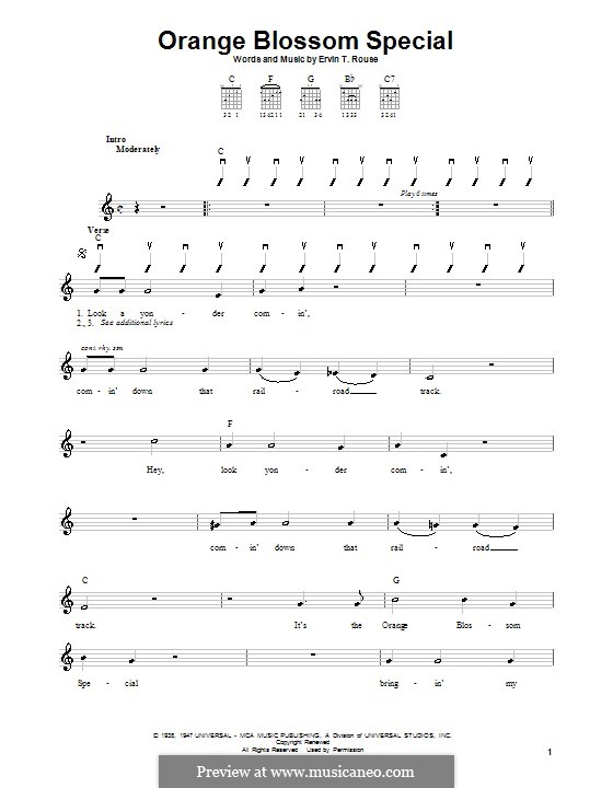 Orange Blossom Special von E.T. Rouse - Noten auf MusicaNeo