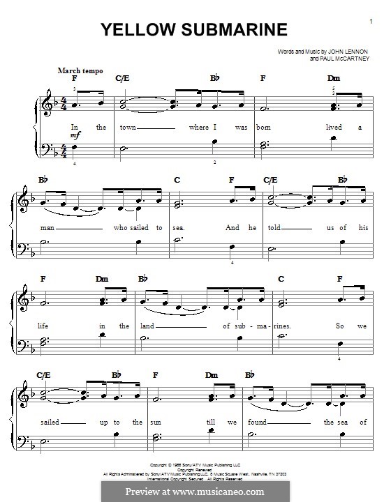 Yellow Submarine (The Beatles) por J. Lennon, P. McCartney em músicaNeo