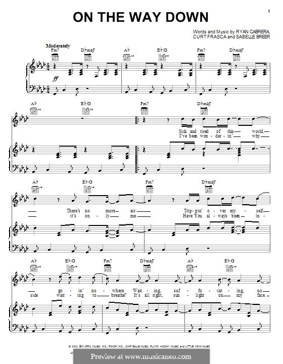 On the Way Down por C. Frasca, S. Breer - Partituras on músicaNeo