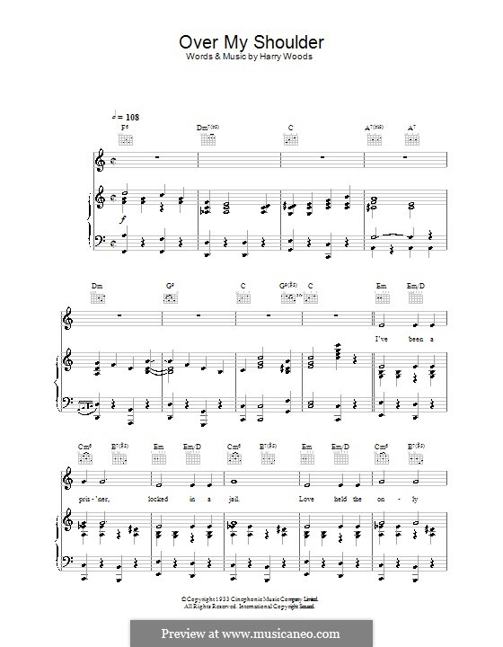 Over My Shoulder por H. Woods - Partituras on músicaNeo