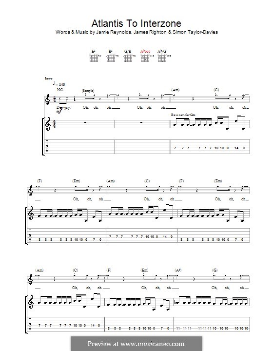 Atlantis to Interzone (Klaxons) por J. Righton, J. Reynolds, S. Taylor ...