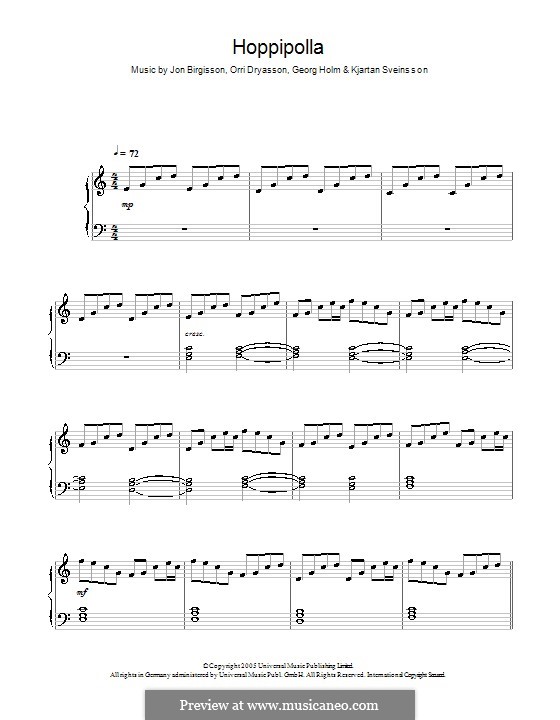 Hoppipolla por G. Holm, J.T. Birgisson, K. Sveinsson, O. Dryasson em músicaNeo