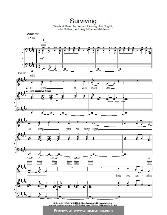 Surviving (Powderfinger) por B. Fanning, D. Middleton, I. Haug, J ...