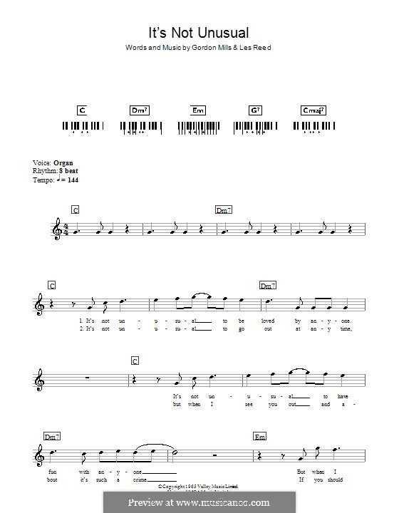 It's not Unusual (Tom Jones) por G. Mills, L. Reed em músicaNeo