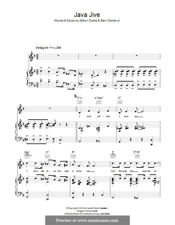 Java Jive (The Ink Spots) por B. Oakland, M. Drake em músicaNeo