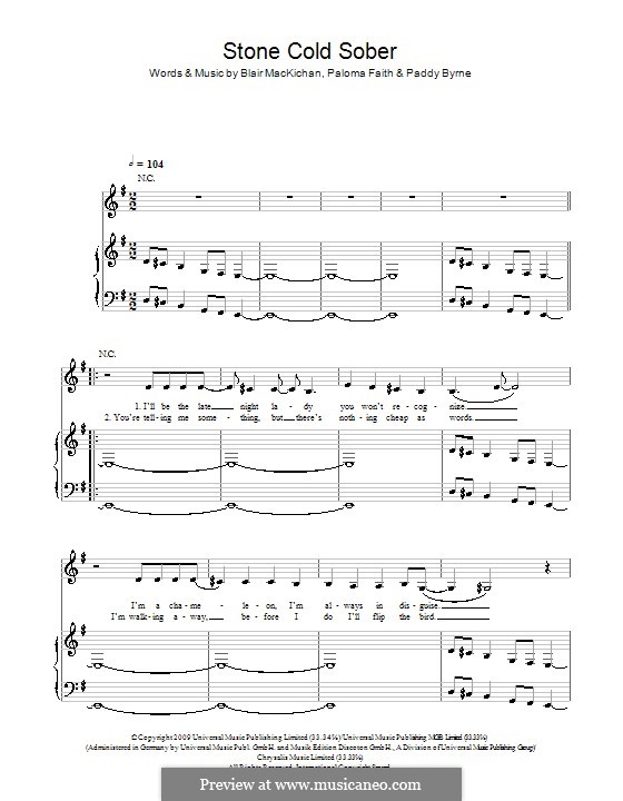 Stone Cold Sober por B. MacKichan, P. Byrne, P. Faith em músicaNeo