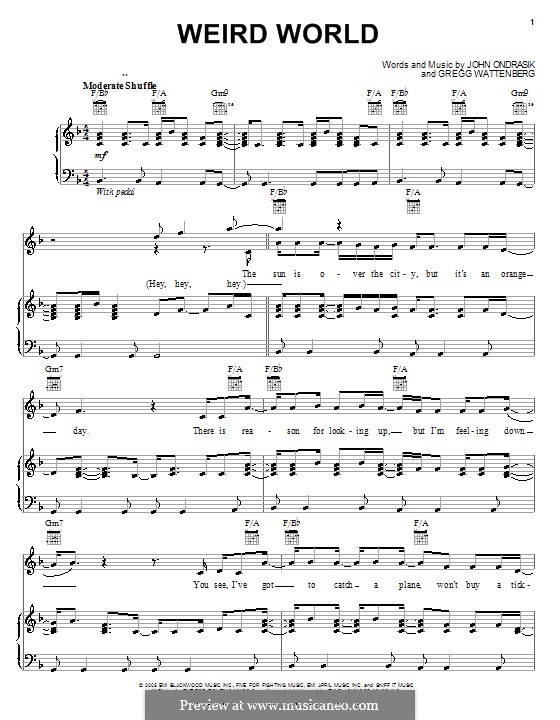 Weird World (Backstreet Boys) por G. Wattenberg, J. Ondrasik em músicaNeo