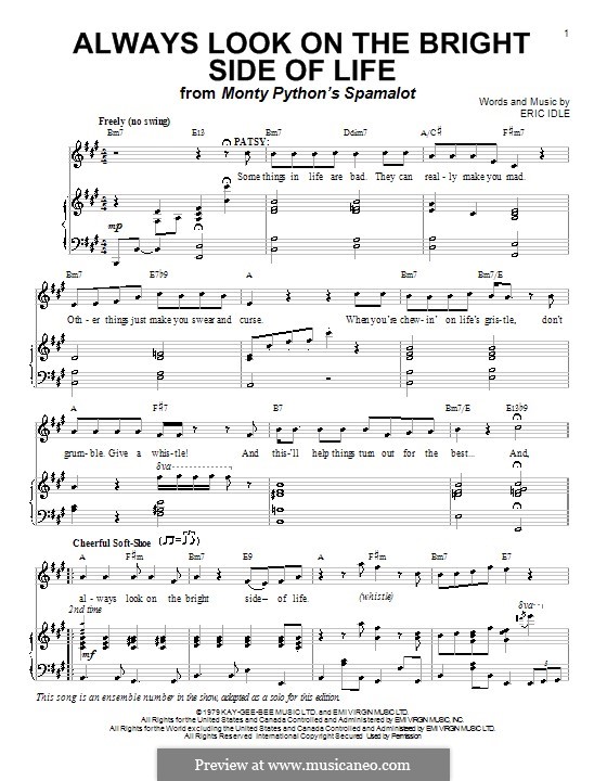 Always Look on the Bright Side of Life (from Monty Python's Spamalot ...