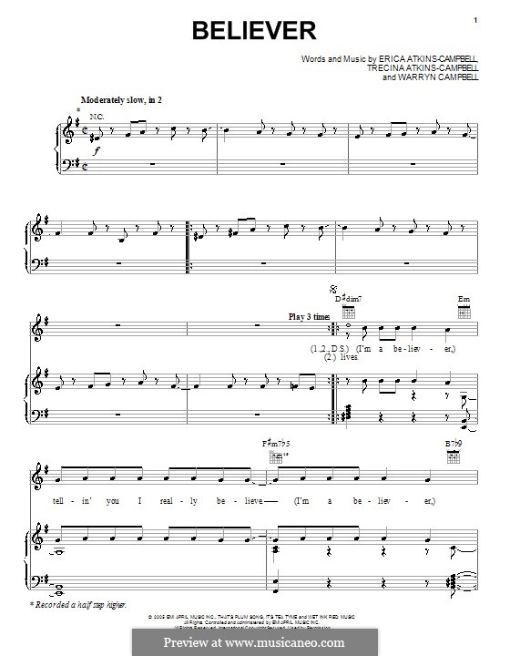 Believer (Mary Mary) por E.M. Atkins-Campbell, T. Atkins-Campbell, W ...