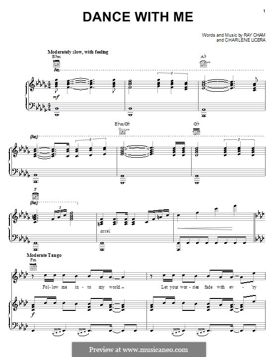 Dance with Me (The Cheetah Girls) por C. Licera, R. Cham em músicaNeo