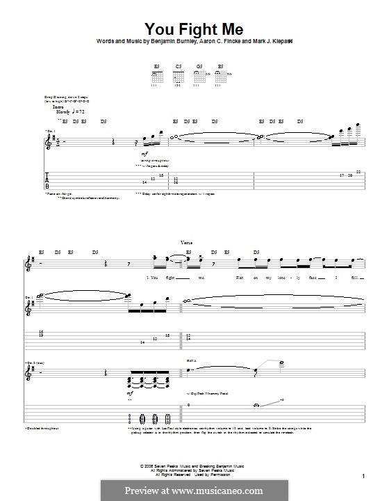 You Fight Me (Breaking Benjamin) por A.C. Fincke, B. Burnley, M.J ...