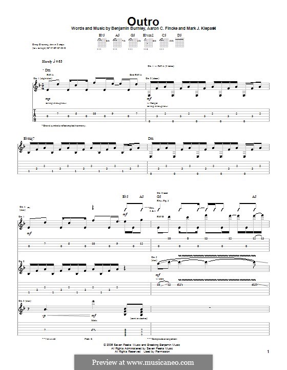 Outro (Breaking Benjamin) por A.C. Fincke, B. Burnley, M.J. Klepaski em ...