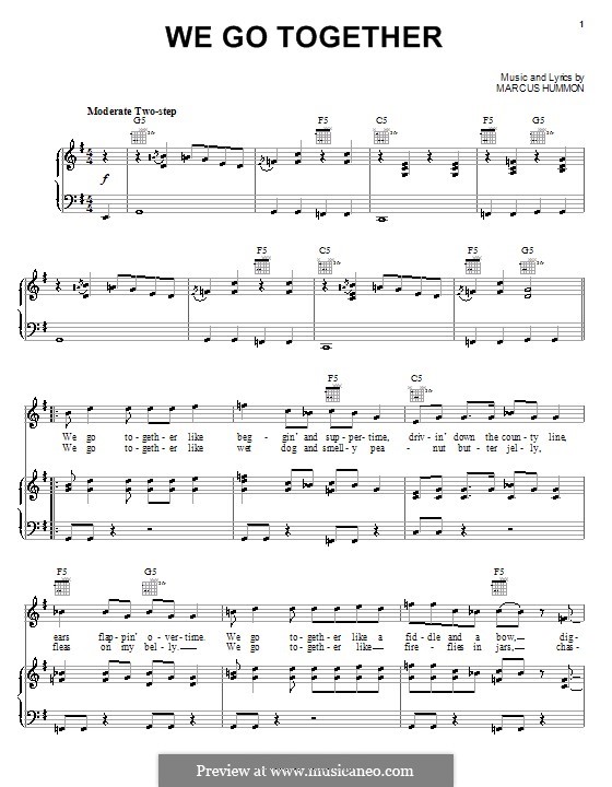We Go Together (Little Big Town) por M. Hummon - Partituras on músicaNeo