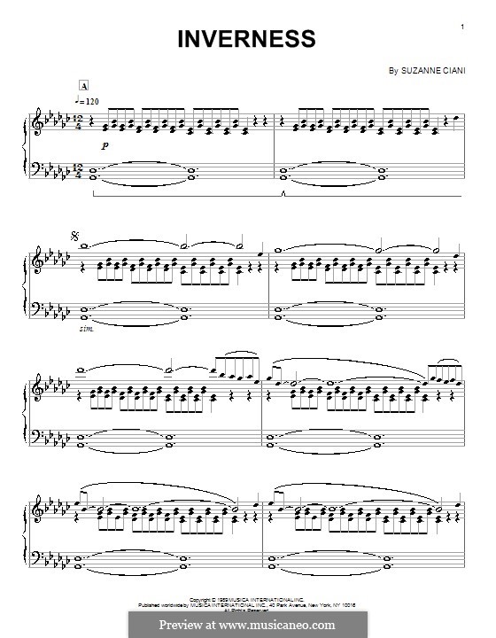 Inverness por S. Ciani - Partituras on músicaNeo