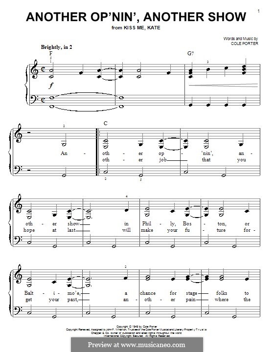 Another Op'nin', Another Show (from Kiss Me Kate) por C. Porter em ...