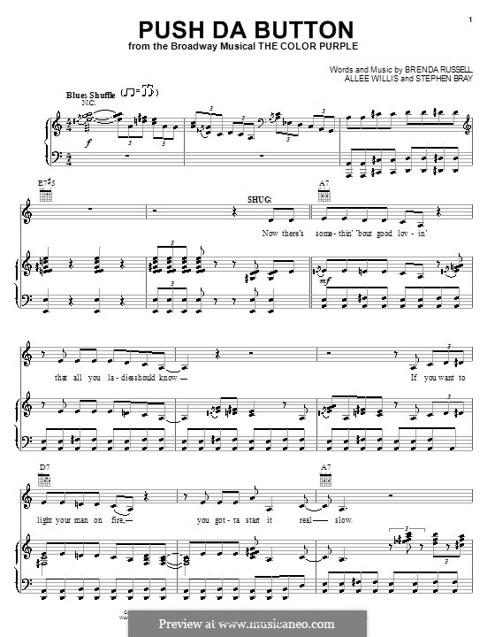 Push Da Button (The Color Purple - The Musical) por A. Willis, B ...