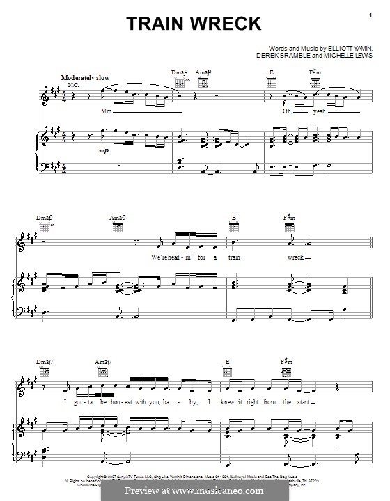 Train Wreck (Elliott Yamin) por D. Bramble, M. Lewis em músicaNeo