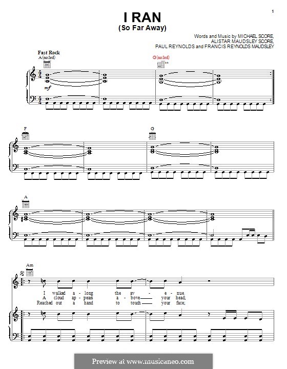 I Ran (So Far Away) A Flock Of Seagulls por A. Score, F.R. Maudsley, M ...