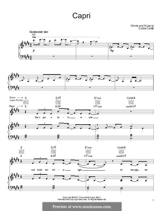 Capri por C. Caillat - Partituras on músicaNeo