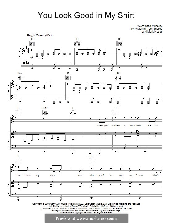 You Look Good in My Shirt (Keith Urban) por M. Nesler, T. Shapiro, T ...