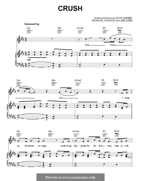 Crush (David Archuleta) por D. Hodges, E. Kiriakou, J. Cates em músicaNeo