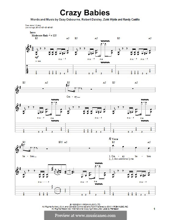 Crazy Babies por B. Daisley, Ozzy Osbourne, R. Castillo, Z. Wylde em ...