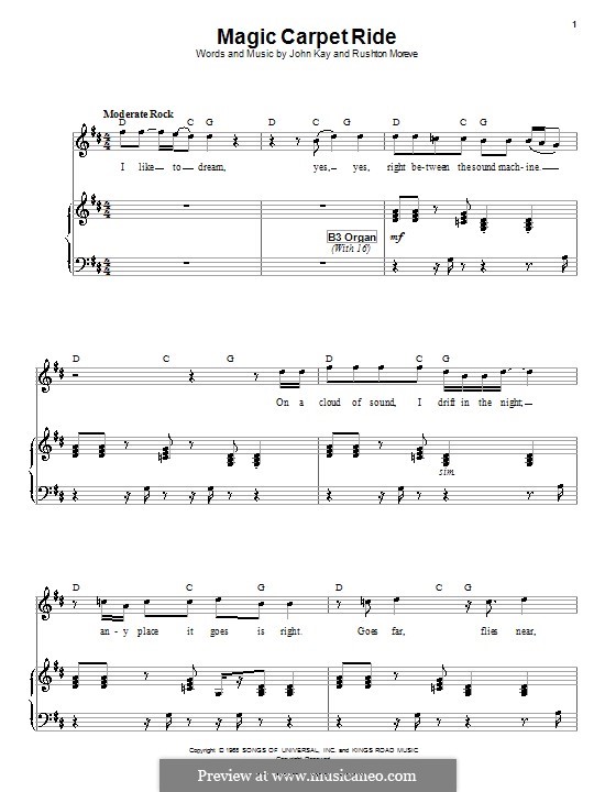 Magic Carpet Ride (Steppenwolf) por J. Kay, R. Moreve em músicaNeo