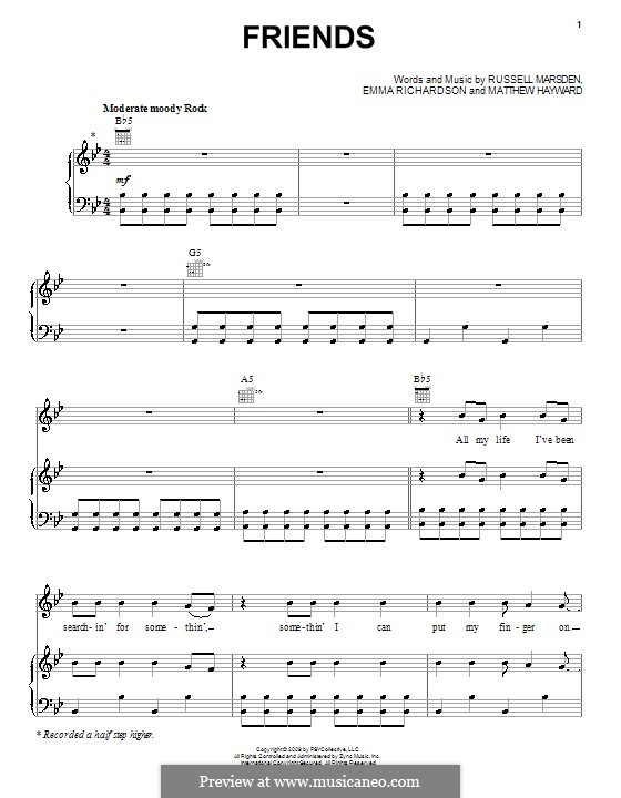 Friends (Band of Skulls) por E. Richardson, M. Hayward, R. Marsden em ...