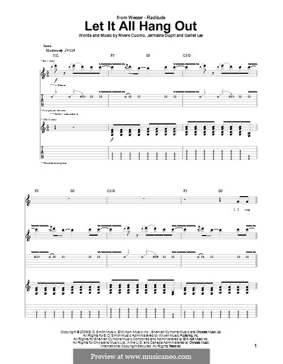 Let It All Hang Out (Weezer) por G. Lee, J. Dupri, R. Cuomo em músicaNeo