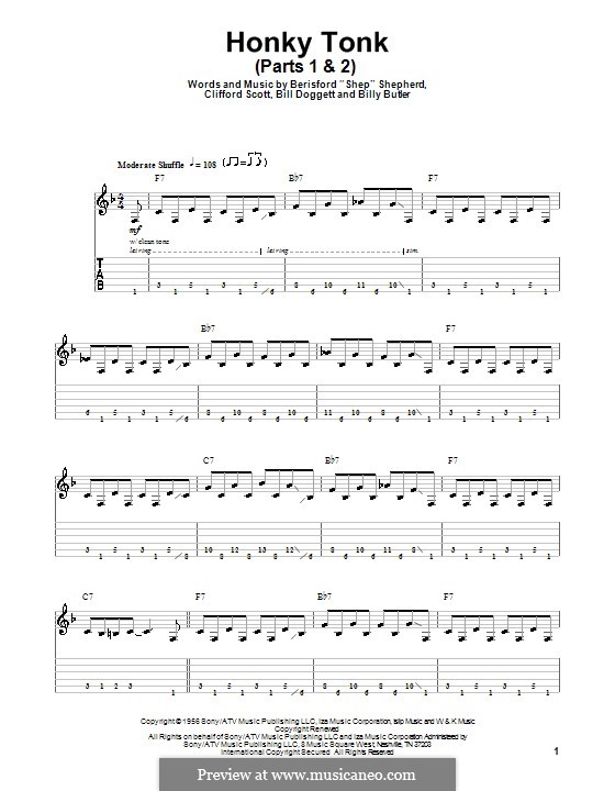 Honky Tonk por B. Shepherd, B. Doggett, B. Butler, C. Scott em músicaNeo Honky Tonk por B. Shepherd, B. Doggett, B. Butler, C. Scott em músicaNeo