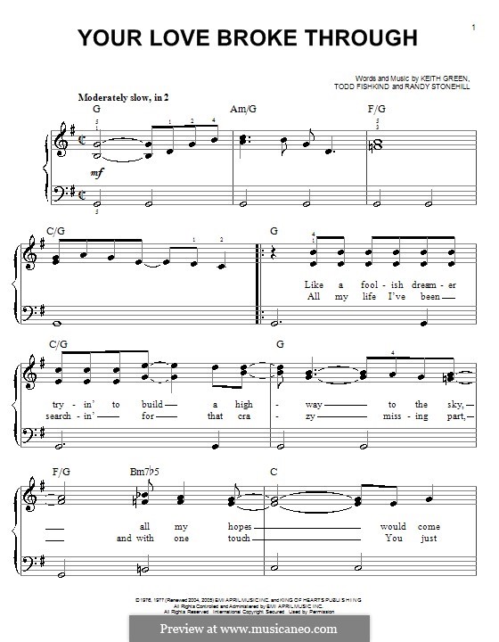 Your Love Broke Through (Keith Green) por R. Stonehill, T. Fishkind em ...