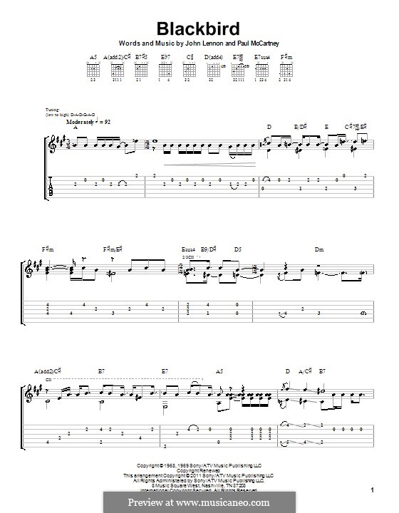 Blackbird The Beatles Por J Lennon P Mccartney Em Músicaneo